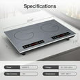 VBGK Double Induction Cooktop, 24 inch 4000W Electric cooktop with hot ...