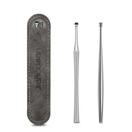 2PCS Earwax Removal Kit Ear Pick Set Earwax Remover Spiral Earwax Spoon ...