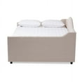 Wholesale Interiors, Full Daybed, Tufted Chic Design, Luxe Beige Fabric ...