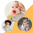 SAYLITA Baby Teething Toys, Silicone Chew Toys, 5 Pack Fruit Pacifiers ...