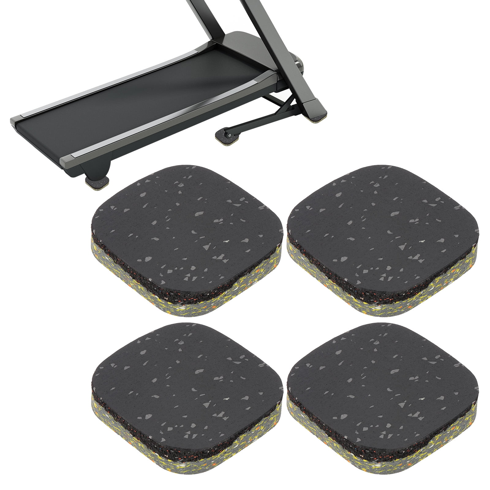 Click here for Unique Bargains Uxcell 4 Pcs Treadmill Mat Pads  4... prices