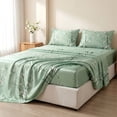4PCS Multi-color Branch Blooming Plum Blossom Printed Bed Sheet Set ...