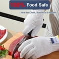 UBSWF-Level 8 Reinforced Cut Resistant Gloves, Food Grade, Knife Safety ...
