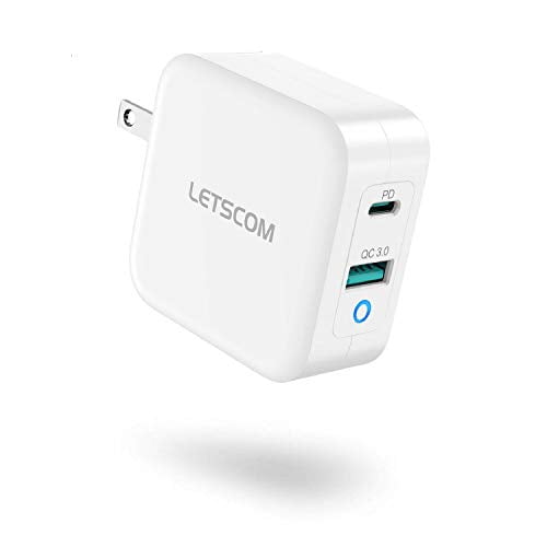 LETSCOM USB C Charger GaN Tech 65W Type C Fast Charger and USB Power ...
