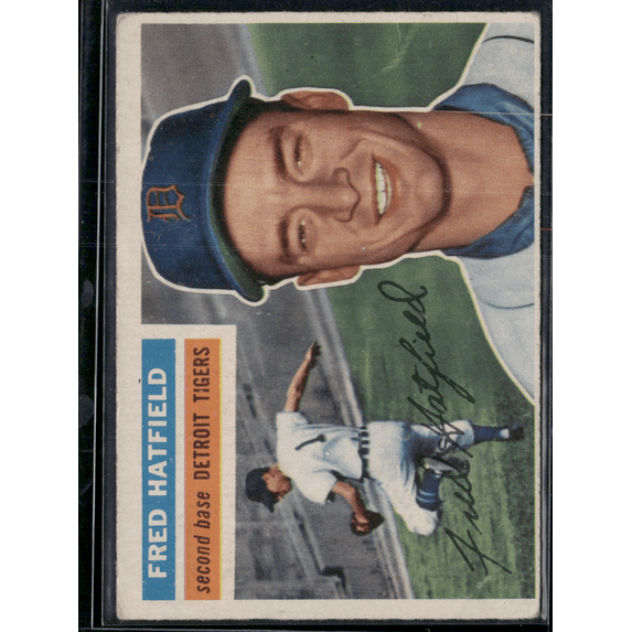 1956 Topps FRED HATFIELD #318 Light Wrinkles - Walmart.com