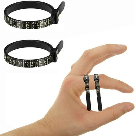 2 PCS Ring Sizer Set, Jewelry Measurement Plastic Finger Sizer Ring ...