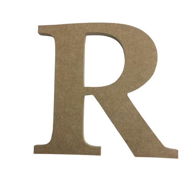 Wooden Letter Unfinished, Times Font, Craft Cutout - Walmart.com