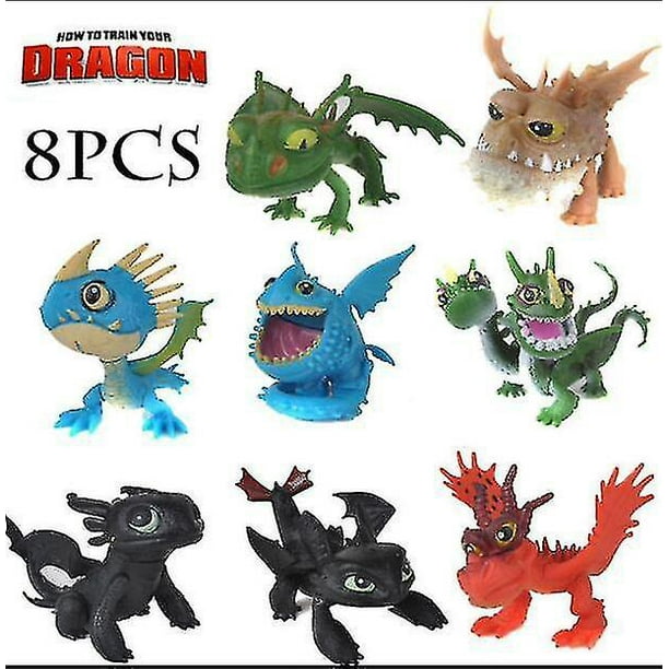 Your Dragon Toys Night Fury Toothless White Dragon Light Fury Hiccup ...