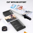 "NOKAPIN 12"" Guillotine Paper Cutter, 10 Sheet Capacity, Safety Guard ...