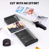 "NOKAPIN 12"" Guillotine Paper Cutter, 10 Sheet Capacity, Safety Guard ...