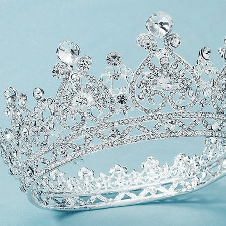 Crystal Queen Crown Accessory Crown Full Round Crown dress Wedding ...