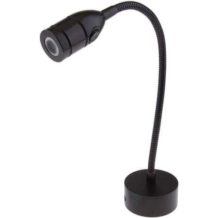 12V 6000K 2W Reading Gooseneck Map Light LED Lamp with Switch Black ...