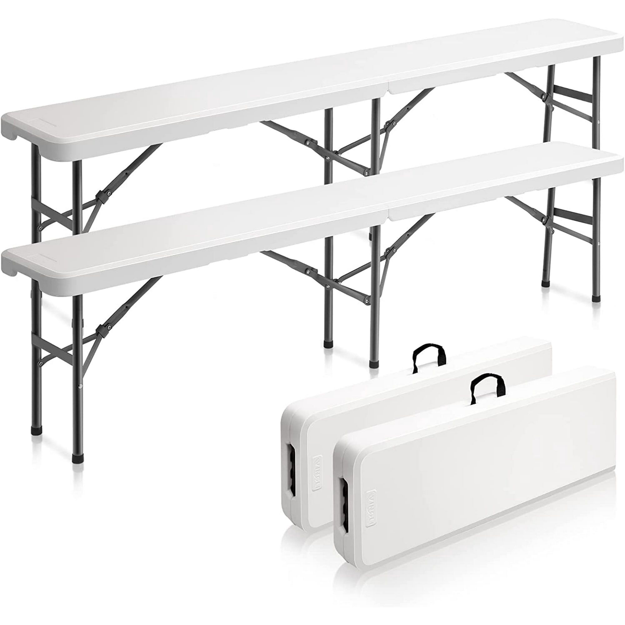Click here for Ktaxon 2pcs 6 Portable Folding Bench  Perfect For... prices