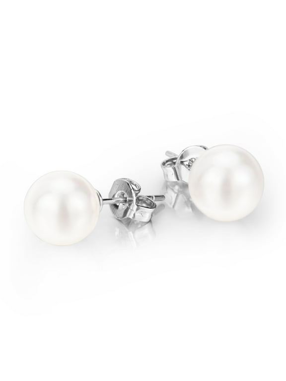 Time and Tru Women's Faux Pearl Stud Earring Set, 2-Piece - Walmart.com
