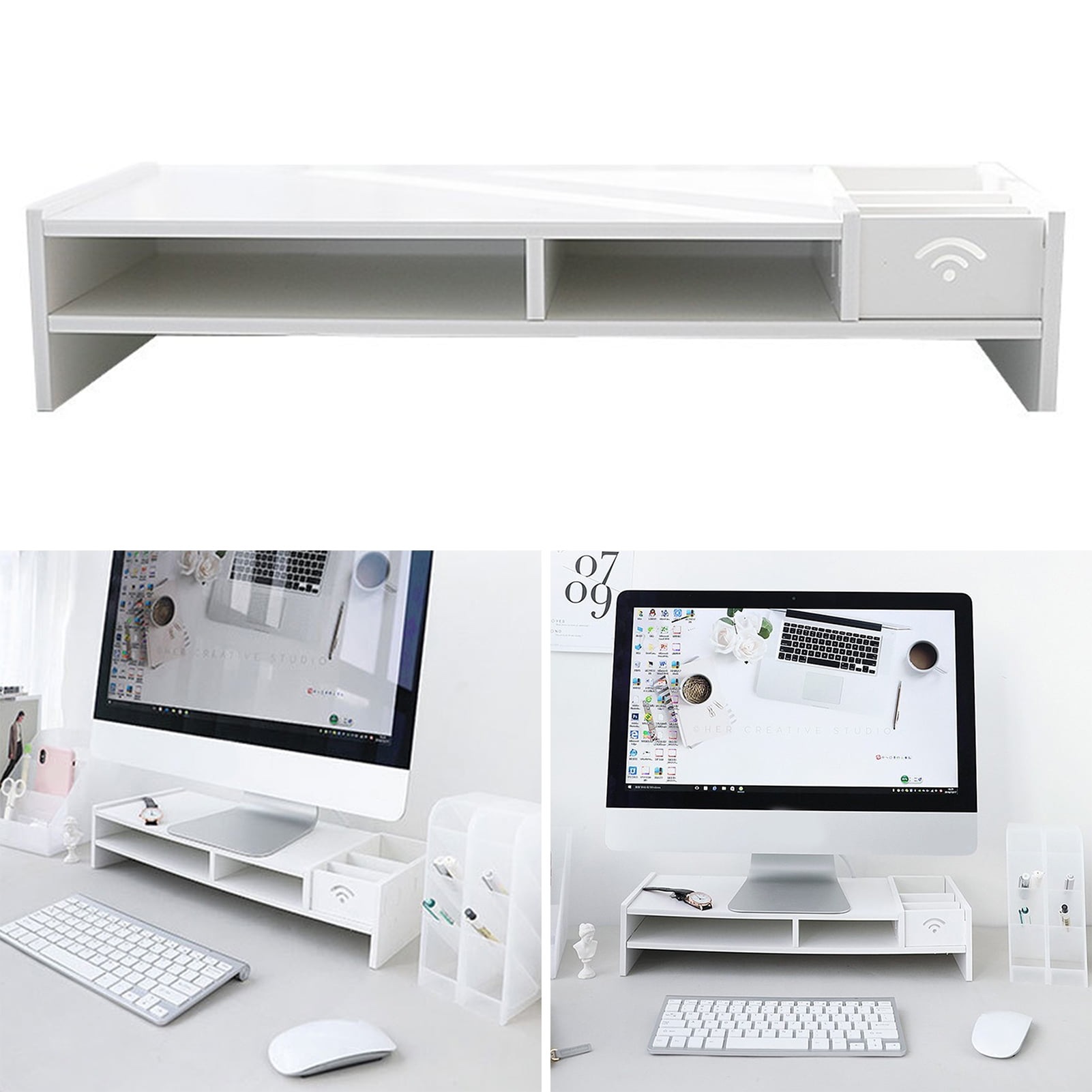 Anvazise Computer Monitor Holder for Home Space-saving, Stable, Strong ...