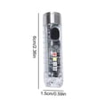 Agiufgs Mini Keychain Flashlight 2.36, Rechargeable with 10 Light Modes ...