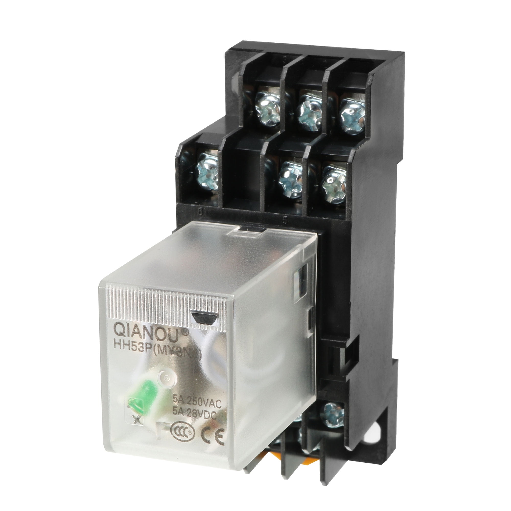 DC48V Coil 11 Pin 3P3T Electromagnetic Purpose Power Relay + Socket ...