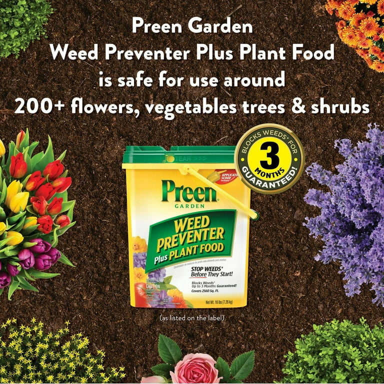 Preen Garden Weed Preventer Label | Fasci Garden