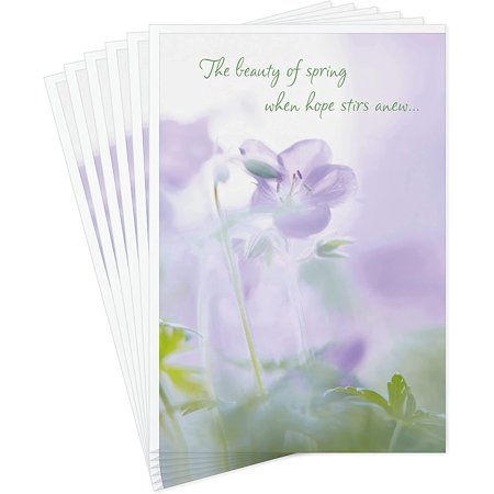 Dayspring Religious Easter Greeting s (Purple Flower, 6 s and 6 ...