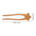 BESTYASH Vintage Wooden Hairpin in Light Brown, Hair Clip Accessory for ...