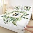 Catabedysis Tropical Botanical Leaves Queen Sheets,Personalized Letter ...