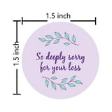 Envelope Stickers with Deepest Sympathy,1.5inch Colorful Comforting ...