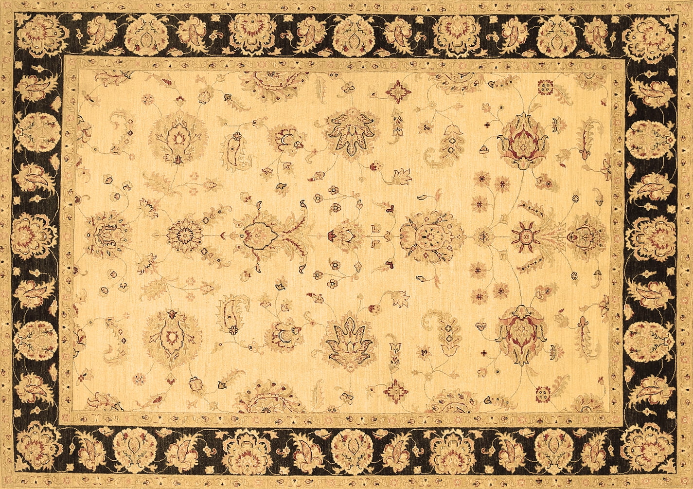 Ahgly Company Indoor Rectangle Persian Brown Traditional Area Rugs, 2 ...