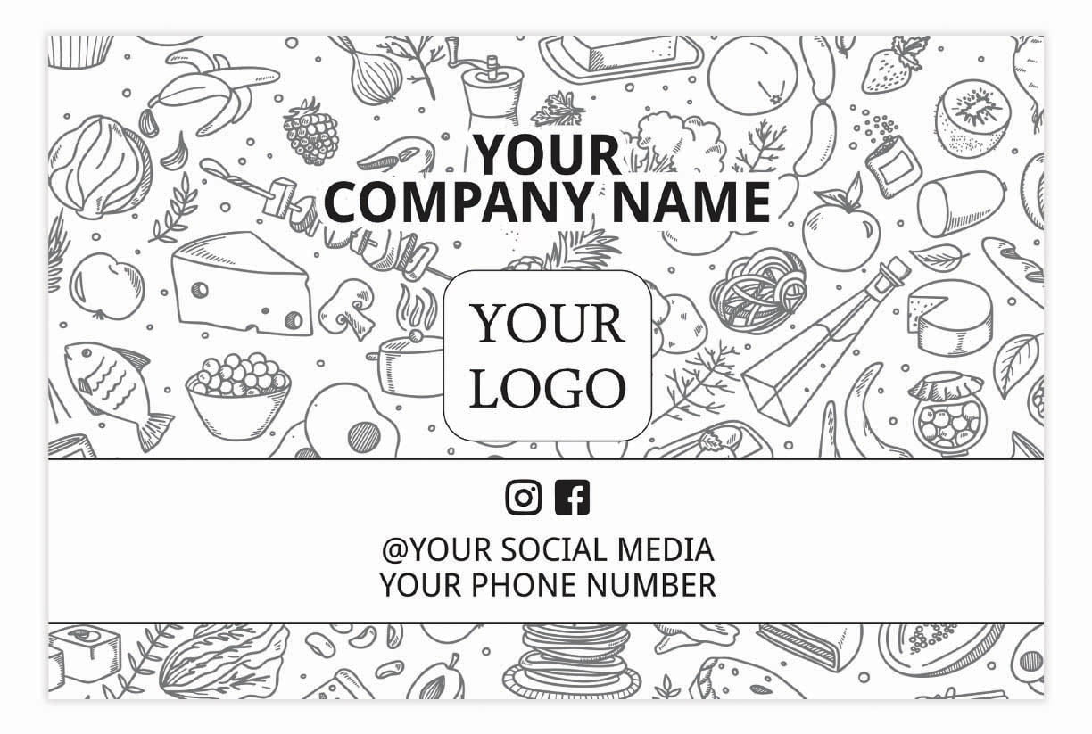 Printtoo Label for Small Business-100 RectangleCustom VinylPersonalized ...