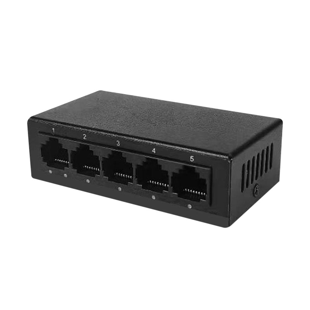 Conmutador Gigabit Ethernet de 5 puertos Mini conmutadores de red 10 ...