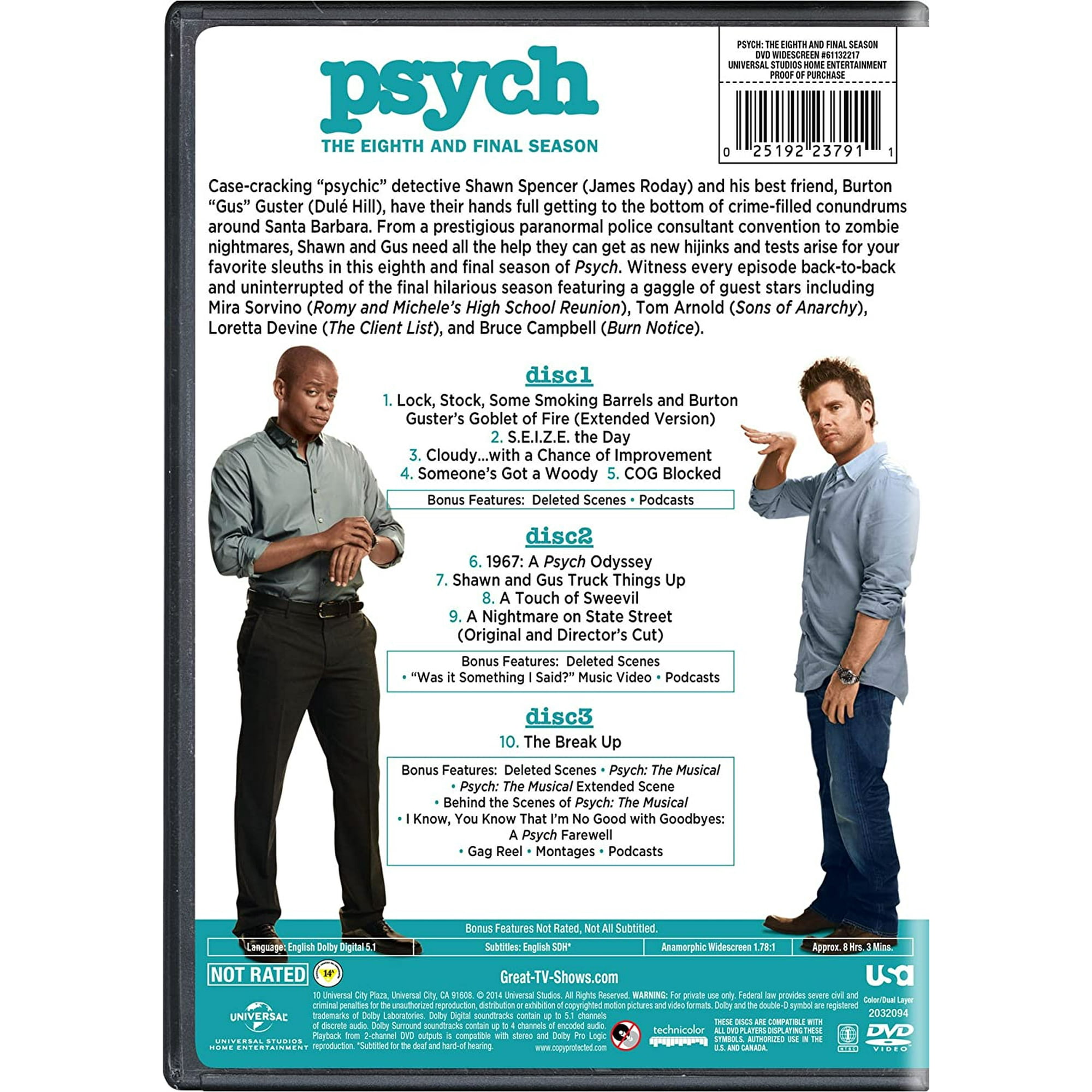 Psych Season 8 Dvd Cover