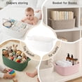 Cotton Rope Gift Basket Empty with Bags & Ribbons, Woven Baby Shower ...