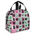 Black Cat Insulated Lunch Bag Reusable Lunch Box For Women Men ...