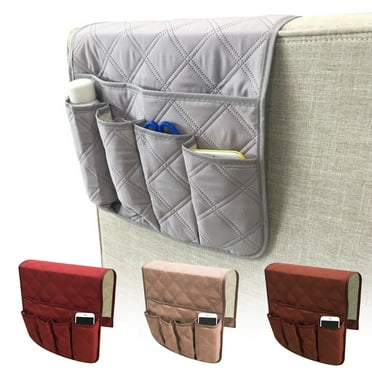 Anti-Slip Armrest Caddy Pocket Organizer for Sofa Couch Chair Recliner ...