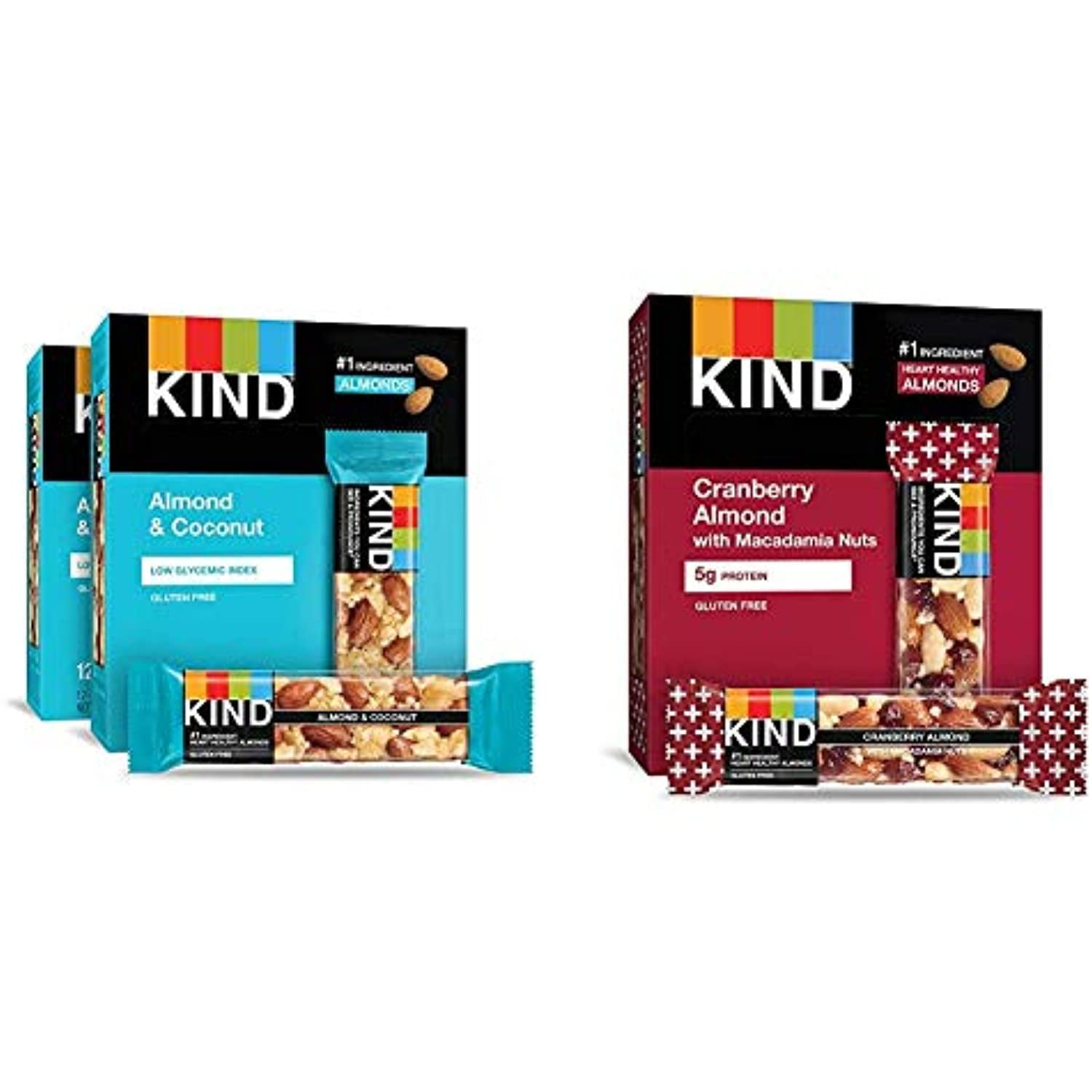 Kind Bars, Almond And Coconut, Gluten Free, 1.4 Ounce Bars, 24 Count ...