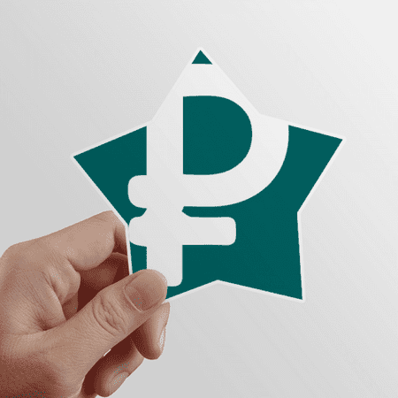 Philippines Currency Symbol Peso PHP Star Sticker Paster Vinyl Car Tags ...