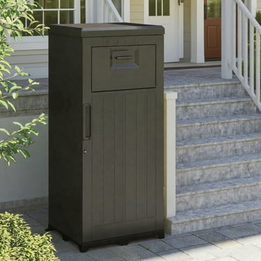 VORVIL Galvanized Steel Home Parcel Box, Package Drop Box, Extra Large ...