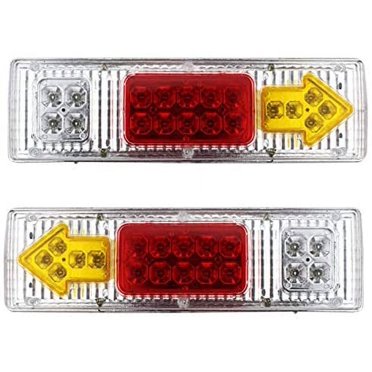 Sparkling LED 4" Amber Yellow Round TURN TAIL SIGNAL PARKING Light w ...