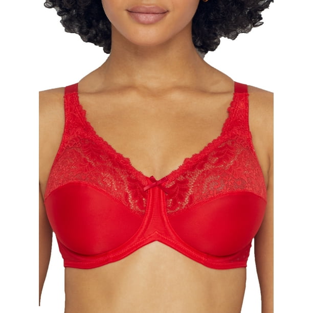 Lilyette Lilyette Womens Comfort Lace Minimizer Bra Style 428
