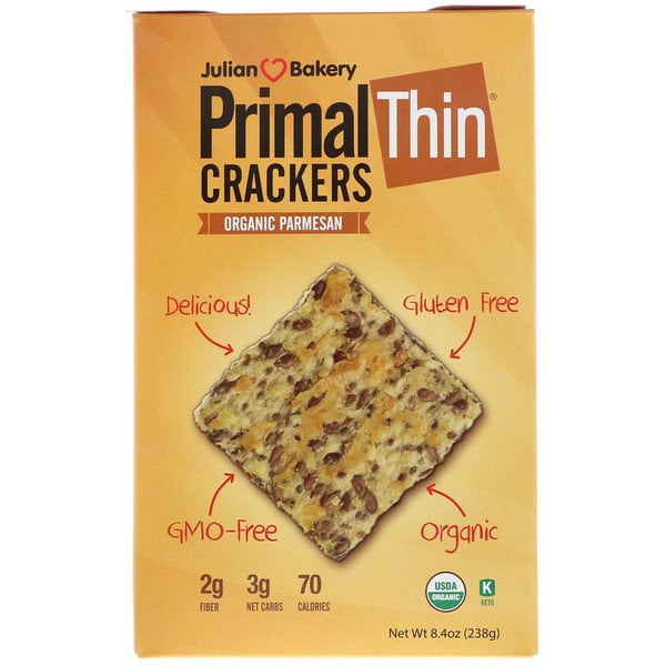 Julian Bakery, Primal Thin Crackers, Organic Parmesan, 8.4 oz - Walmart.com