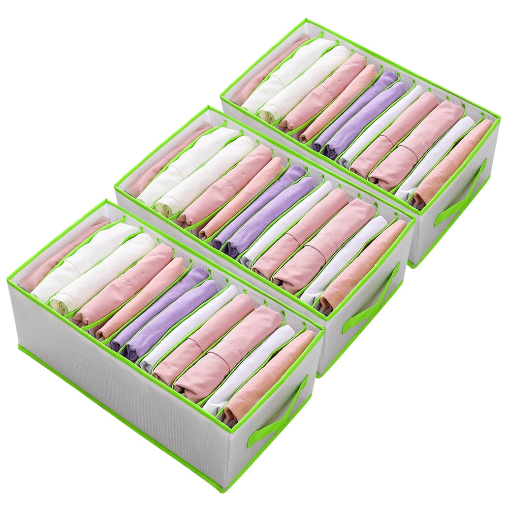 3 Pcs Foldable Closet Organizers, Wardrobe Clothes Organizer, 12 Grids ...