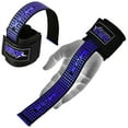 MRX WEIGHT LIFTING BAR STRAPS WITH WRIST WRAPS HEAVY DUTY BODYBUILDING ...