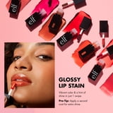 e.l.f. Cosmetics Glossy Lip Stain Berry Queen 0.1 fl oz Long-Wear Sheer ...