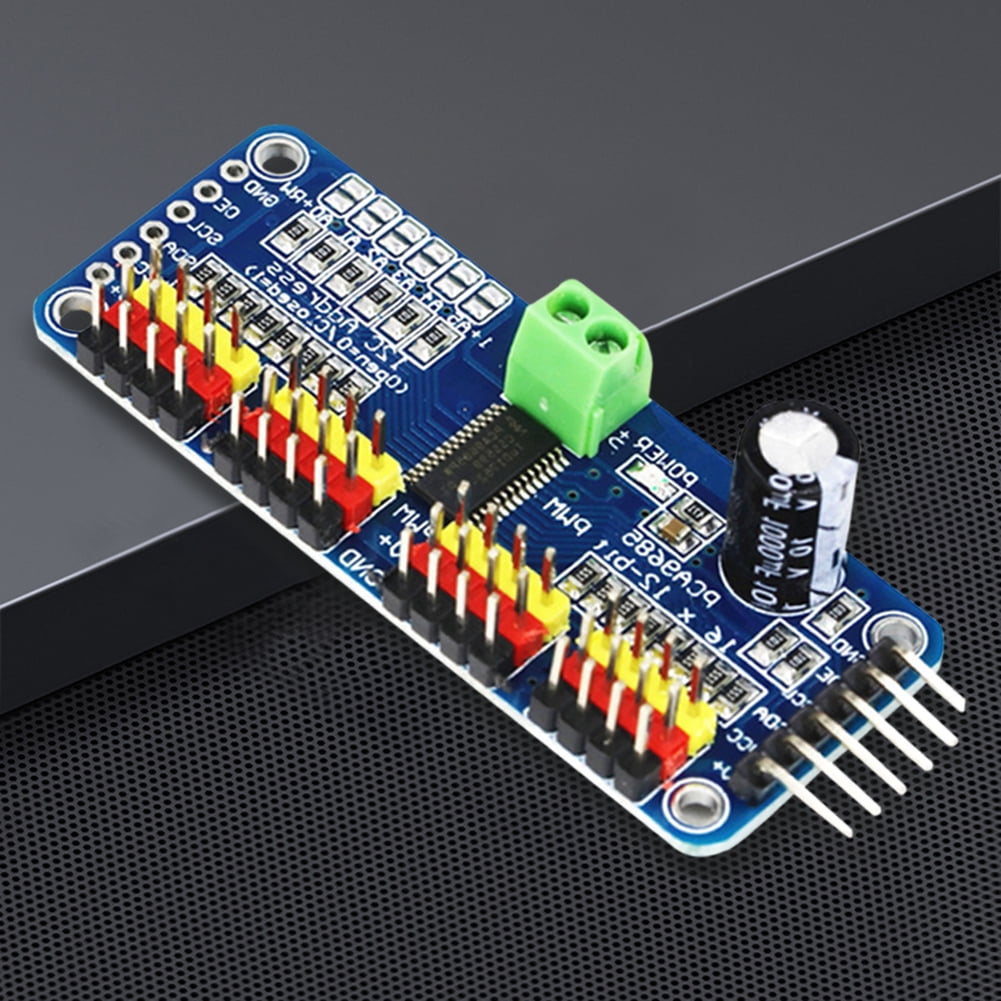 Módulo De 16 Canales Módulo 16 canales 12 bits PWM/Servo Driver I2C Interfaz PCA9685 40-1000Hz 5 ...