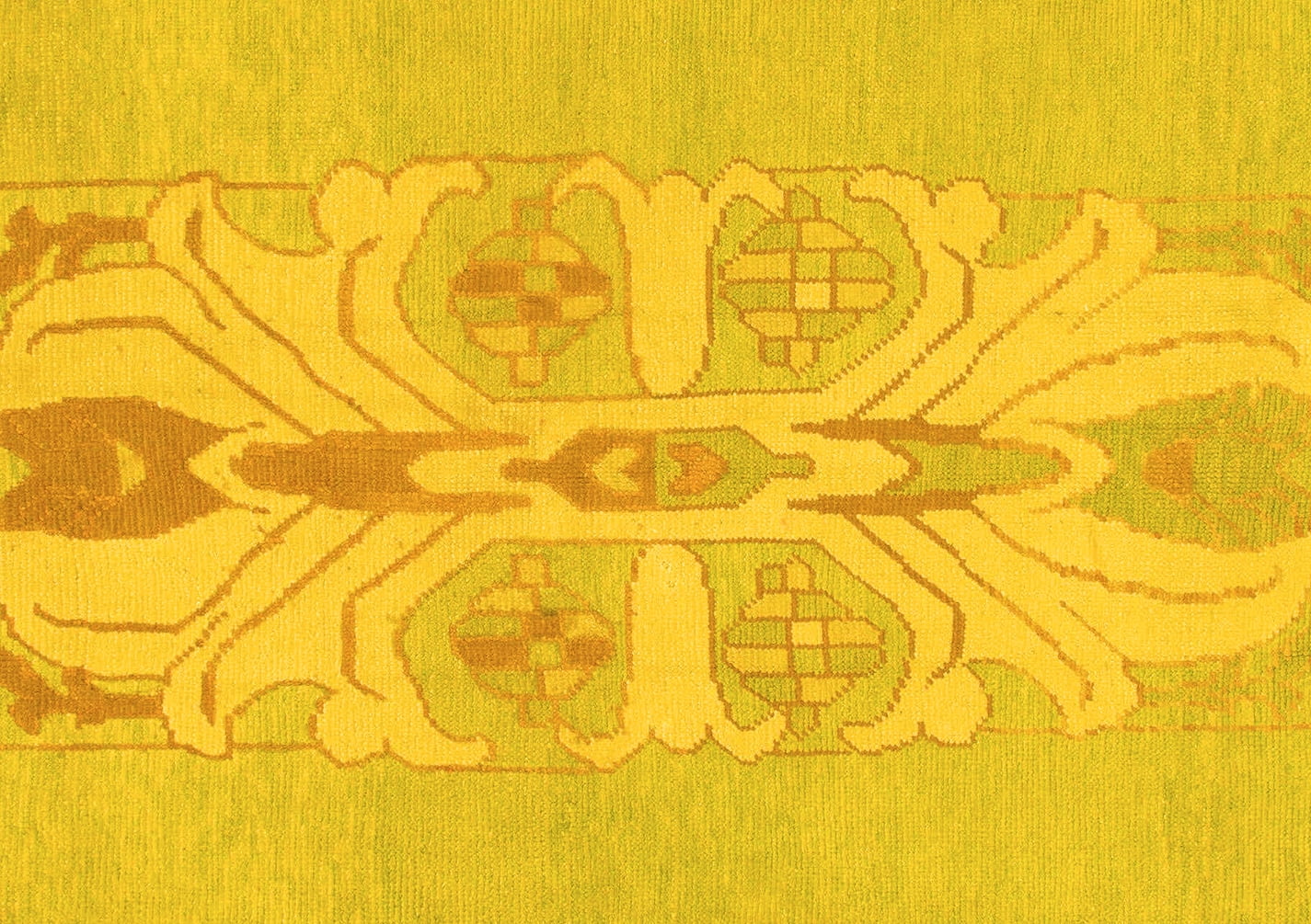 Ahgly Company Machine Washable Indoor Rectangle Abstract Yellow Modern ...