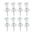 Push Pins Tacks, Thumb Tacks for Wall, Clear Plastic Head, Steel Point ...