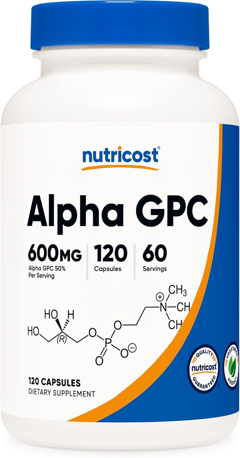 Nutricost Alpha GPC | 600 Mg Per Serving | 120 Capsules | 60 Servings | Walmart en línea