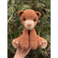Crochet Sitting Bear Amigurumi Pattern, Woodland Animal Design, Low Sew ...