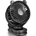 FrSara Portable Clip on Fan, 360° Rotation, 3 Speed, Quiet ...