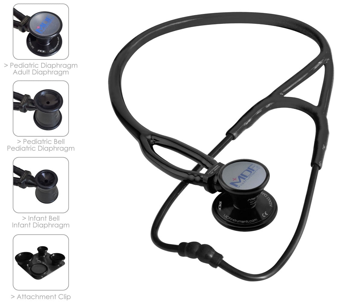 MDF ProCardial ERA Stethoscope, MDF797X, OS, BlackOut - Walmart.com
