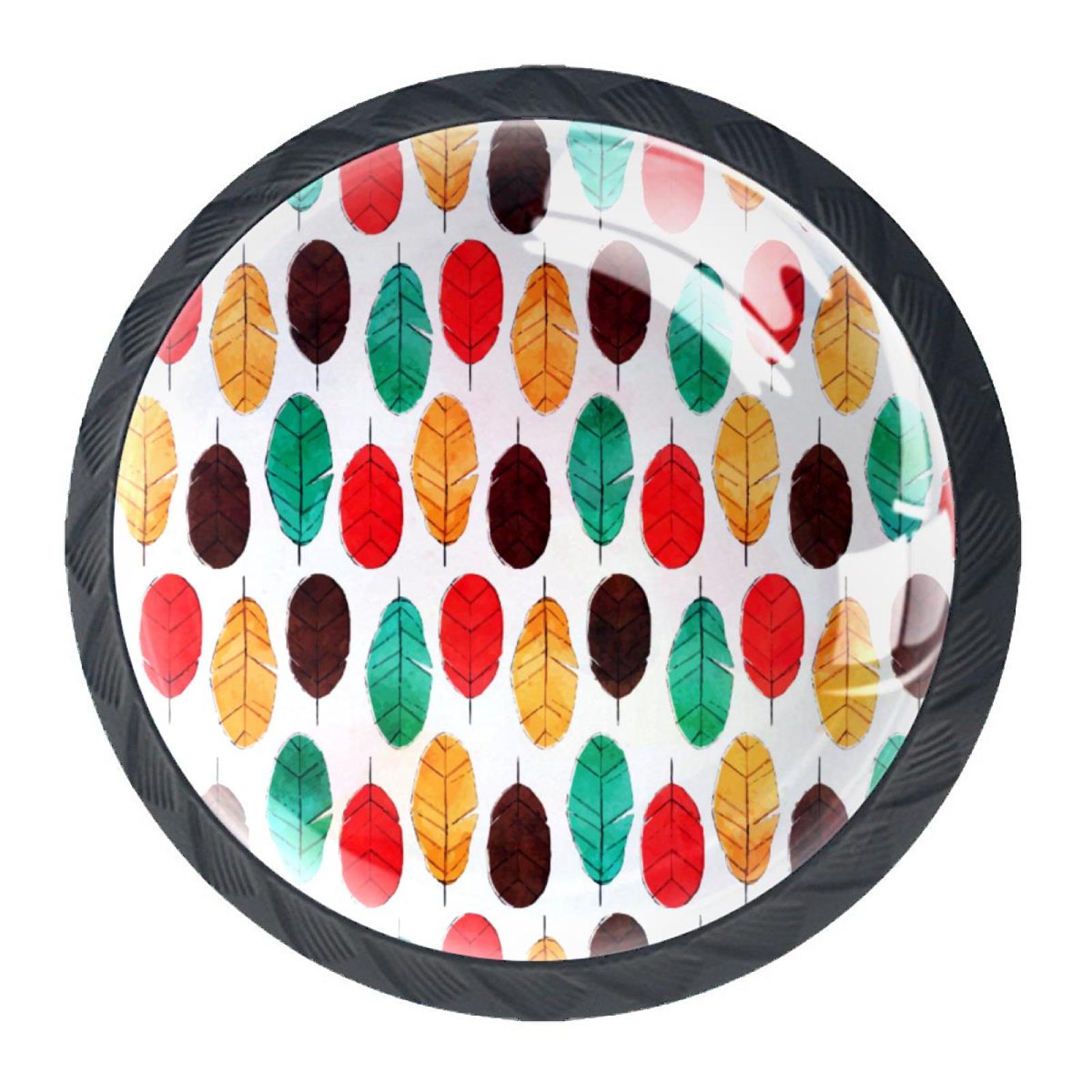 4 Pcs Leaf Boho Bohemia Knobs for Kitchen Cabinet Cupboard Dresser ...